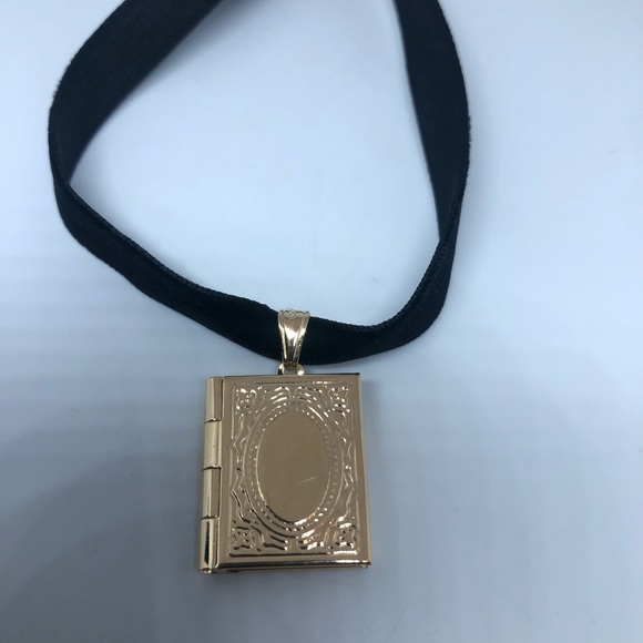 Nemesis Jewelry NYC | Jewelry | Vintage Book Locket Choker Gold Filled ...